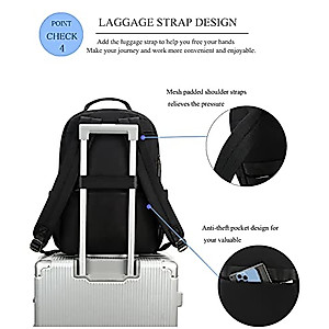 Shaelyka Laptop Backpack for 15.6 inches Laptop, Water-resistant, Large Capacity Backpack for College