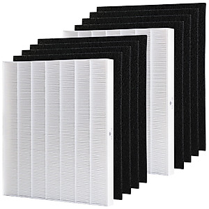 Aulavik AP-1512HH Filter Compatible with Coway AP1512HH AP-1512HH, AP1512HH AP1512, AP-1518R Air Purifier, Fit for Coway AirMega 200M Part# 3304899 (2 Ture HEPA + 8 Carbon Filters)