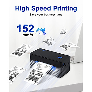 CLABEL Bluetooth Shipping Label Printer,4x6 Thermal Label Printer for Small Business Shipping Packages, Compatible with Amazon, Ebay, Etsy, Shopify, FedEx, UPS, etc, Support Windows,Mac CT428S