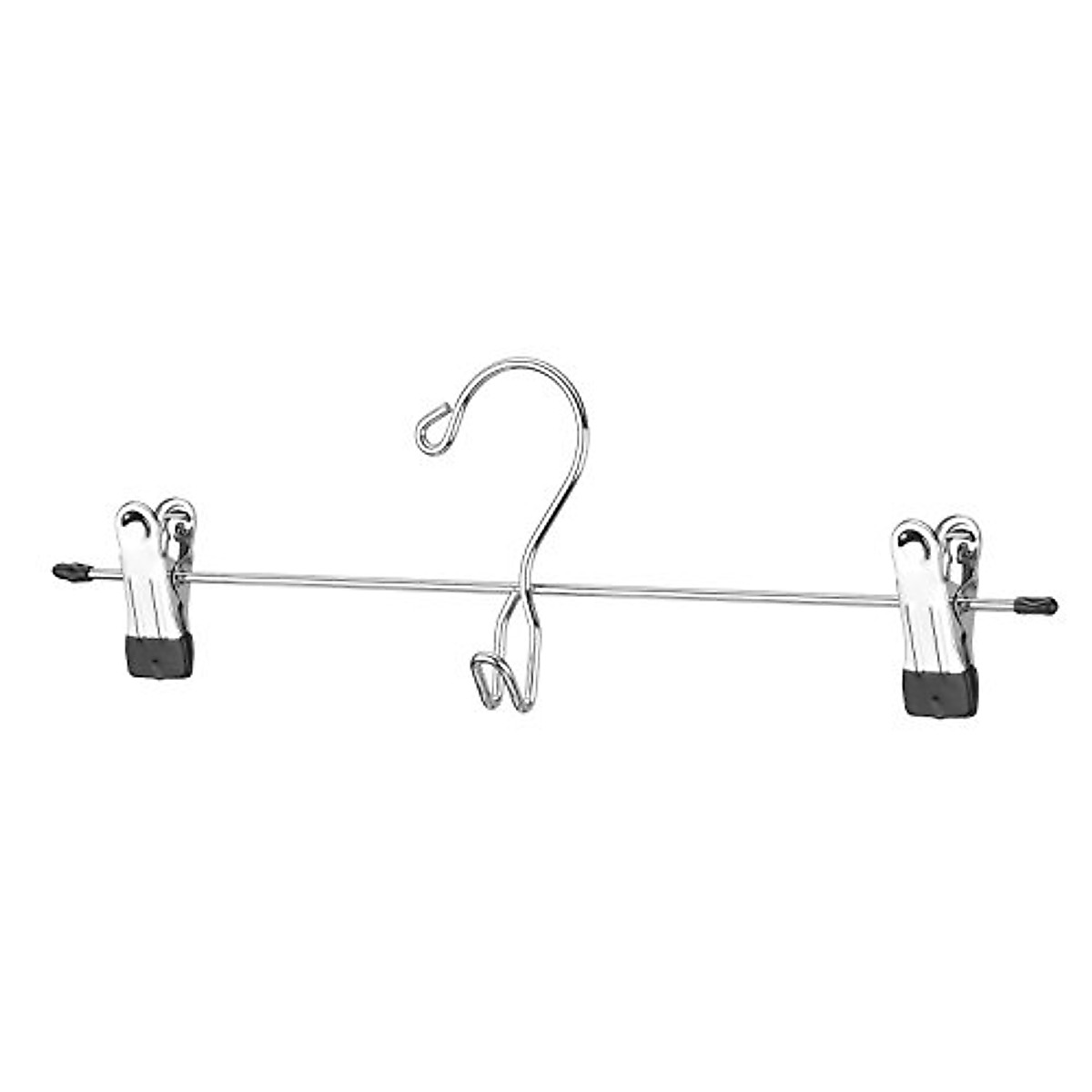 Whitmor Add Skirt/Slack Hanger, Set of 10, Chrome