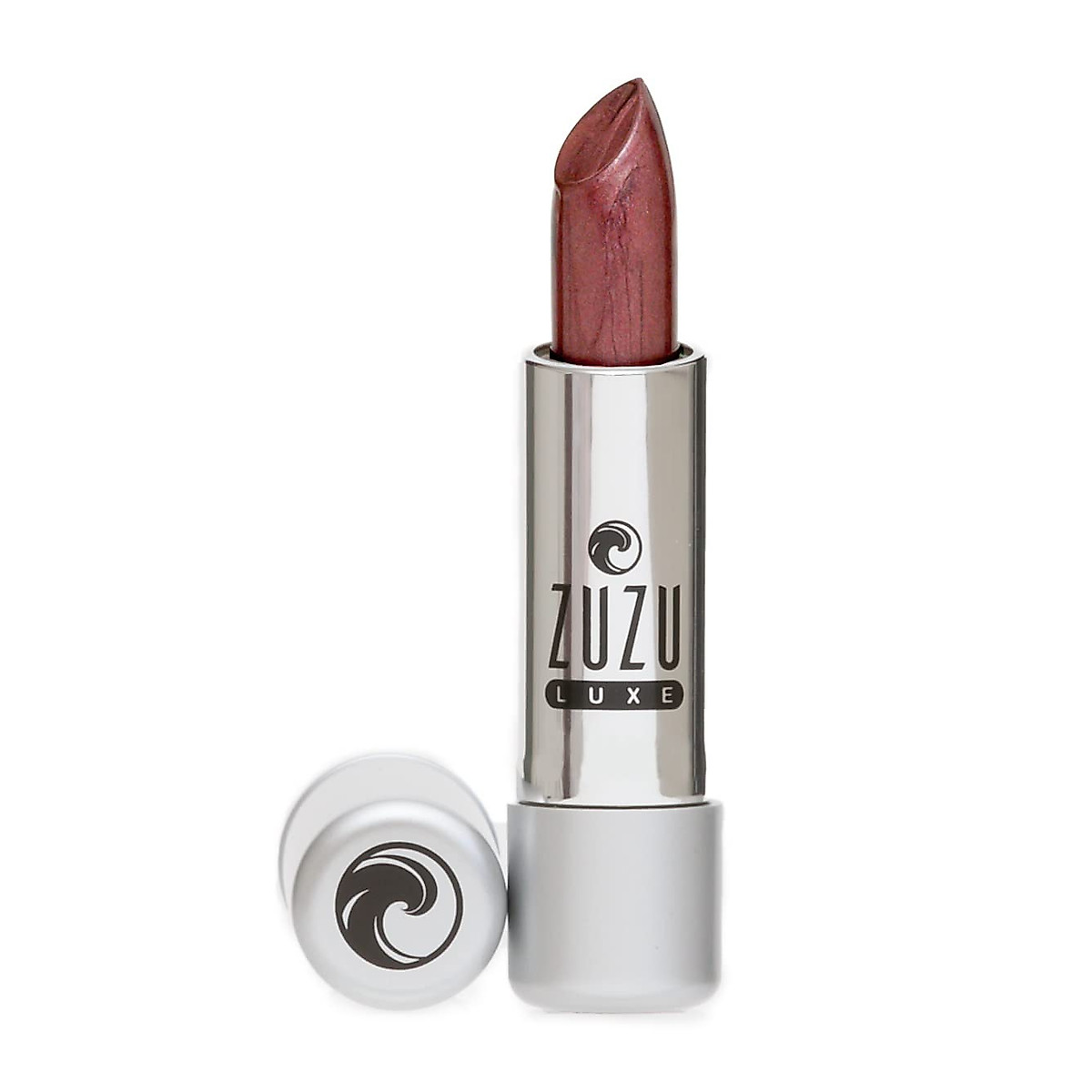 Zuzu Luxe Lip Color Lipstick (Temptress - Grape/Warm Pearl), Natural Ultra-Hydrating Lipstick, Paraben Free, Vegan, Gluten-free, Cruelty-free, Non GMO, 0.13 oz