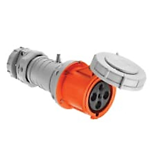 Eaton Electrical - Ah460c5w - Eaton Arrow Hart Pin And Sleeve Connector, Ip69k Rated, 8 - #2 Awg, 10 - #2 Awg (ground), 12 - #16 Awg (pilot), 60a, 3 600v, Back Wire, Nickel Plated Brass, Ip67,