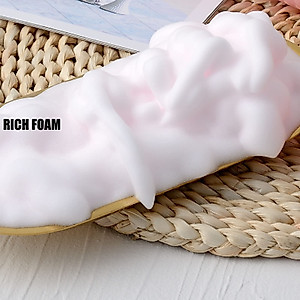 IRON BILL 2 Oz Empty Foam Pump Bottle (12PCS) Travel Foaming Soap Dispenser for Hand Soap, Lash Shampoo Cleanser(Black&Gold Pump&Black Cap)