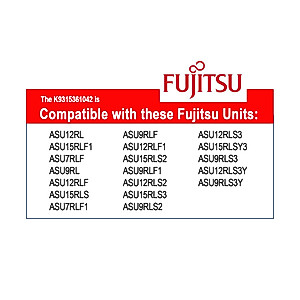 Fujitsu General UTR-FA16-2 K 9315361042 Mini Split Ductless Filter