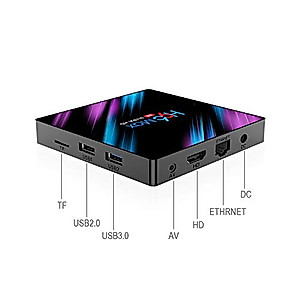 H96 Max Quad-Core 4G DDR3 32G ROM Dual WiFi 60Hz H.265 HDR10 Ultra HD 100M Ethernet USB 3.0 Android 10.0