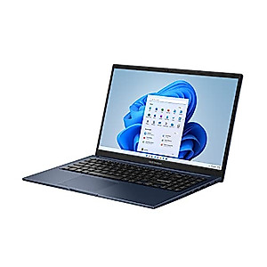 ASUS Vivobook 15 Laptop, 15.6” FHD (1920 x 1080) Display, Intel Core i3-1215U CPU, Intel UHD Graphics, 8GB RAM, 128GB SSD, Windows 11 Home in S Mode, Quiet Blue, F1504ZA-AS34