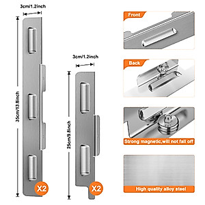 Wind Guard for Blackstone 22 Inch Griddle Stainless Steel Magnetic Wind Screen，Flat Top Grill Accessories，Compatible with Rear Grease Cup, Hood and Side Shelf