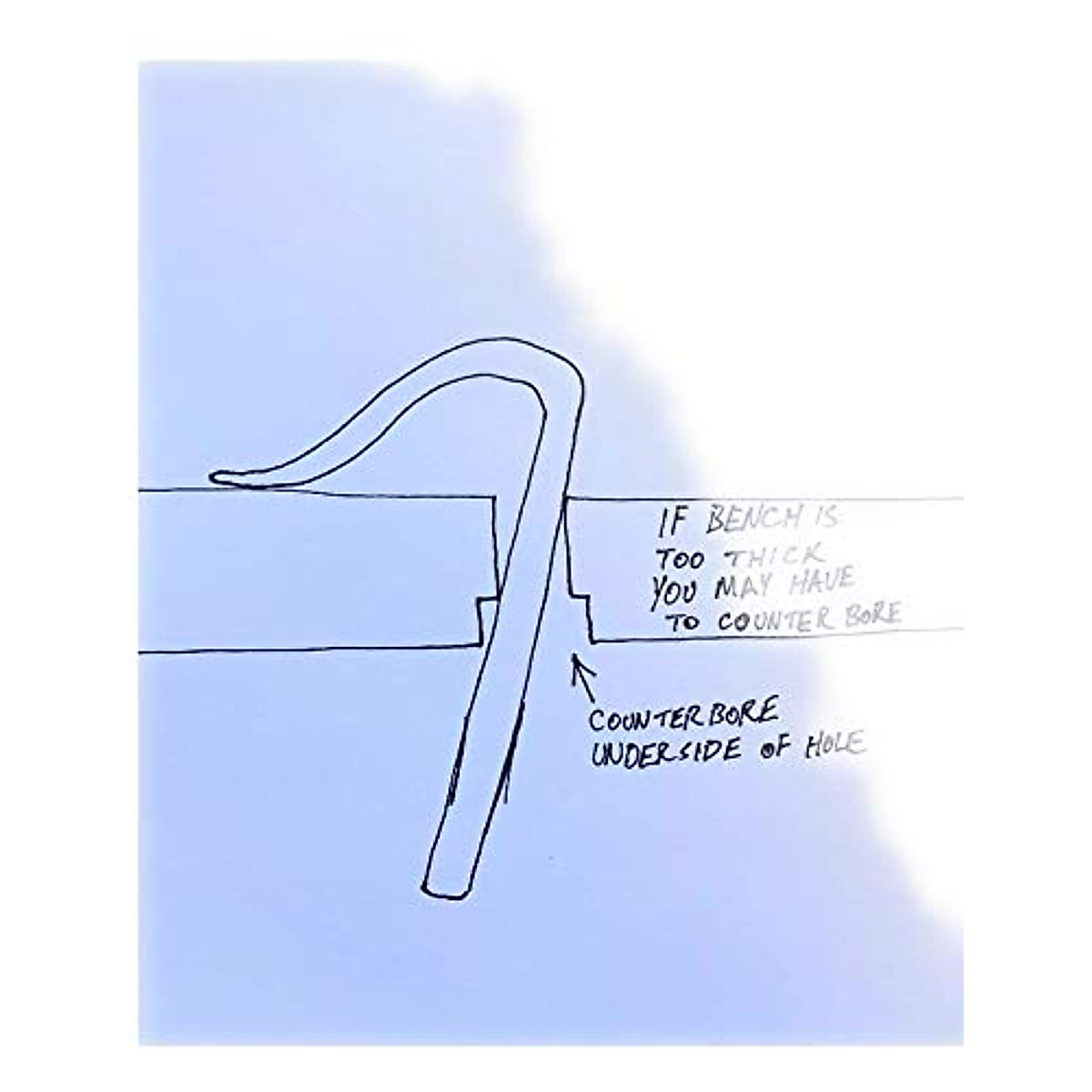 Woodworking Hold Fast Hold Down Bench dog clamp for 3/4” dog hole(5/8" diameter shaft) (sold as a PAIR)