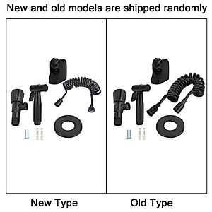 G1/2 Stainless Steel Thread Bidet Sprayer Set for Bathroom Toilet Black Bathroom Fixtures