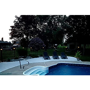 OUYANGL Solar LED 2In x 2In(5cm x 5cm) Fence Post Cap for Wrought Iron and Aluminum or Garden, Solar Fence Lights White Light - 8 Pack