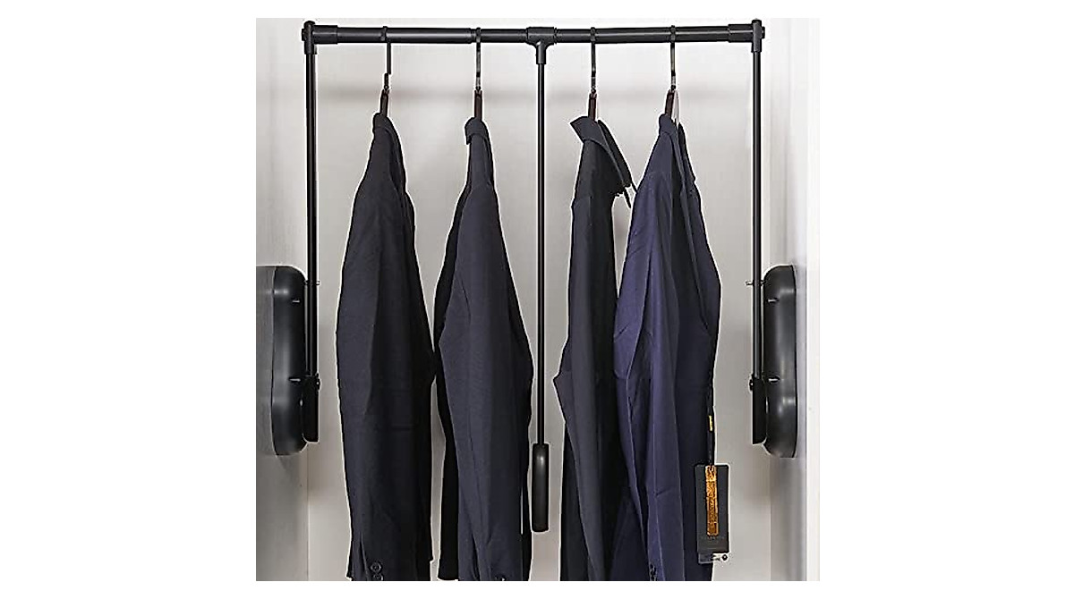 YAOJIA Pull Down Closet Rod - Space-Saving Wardrobe Lift System