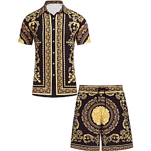 JoZorro Hawaiian Shirt Sets Camisa Negra Para Hombre 70s Outfits for Men Mens Tracksuit Camisa Para Hombre Camisas Para Hombres Camisa Blanca Para Hombre Camisas De Vestir Para Hombres