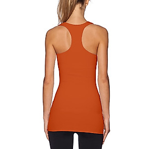 TAIPOVE Racerback Basic Cotton Long Tank Tops Sleeveless Yoga Gym Shirt for Women Layering Camisole Summer 3packs