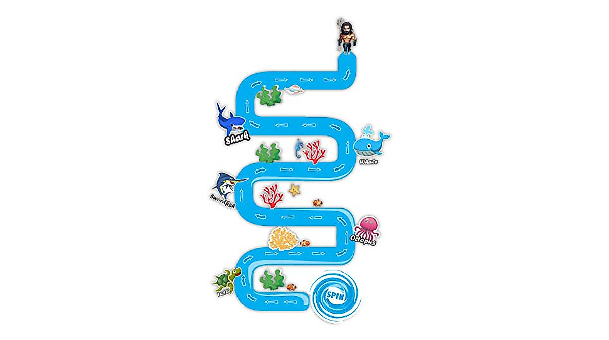 HK Studio Ocean Shape Walk Decals for Classroom Fun
