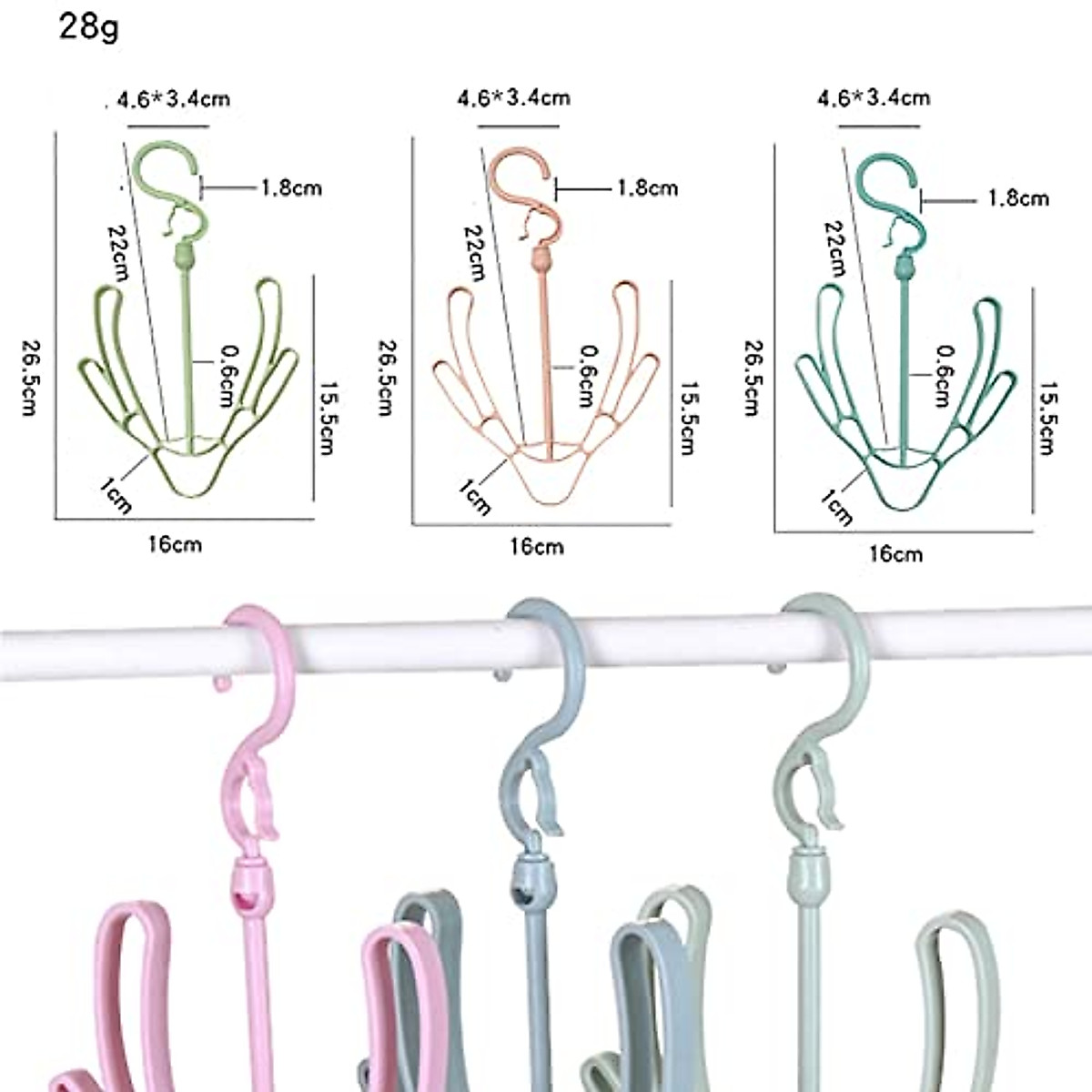 6Pcs Shoe Hanger,Hanging Shoe Organizer,Hanging Shoe Rack,Shoe Drying Rack for Dryer,Shoe Dryer Rack,Shoe Hangers Hanging Drying Rack,Dry Shoe Rack Organizer Shoe Hook Rotating Hanger for Drying Shoe