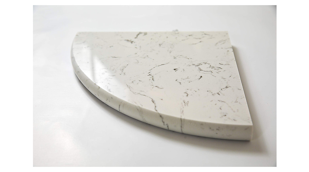 Stunning Quartz Shower Corner Shelf - Elegant Design