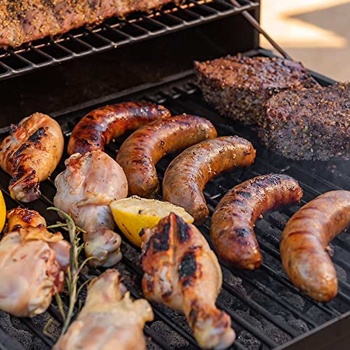 Nexgrill 17.5 Charcoal Barrel BBQ Grill with Side Shelf, Barbecue Grill, for Outdoor Cooking, Camping, Patio, Garden, Backyard, Black, 810-0063