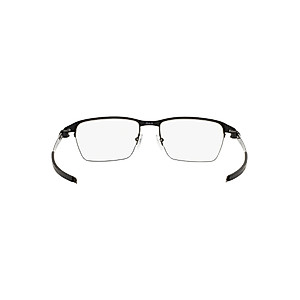 Oakley Men's Ox5099 Tincup 0.5 Ti Square Prescription Eyeglass Frames, Powder Coal/Demo Lens, 53 mm