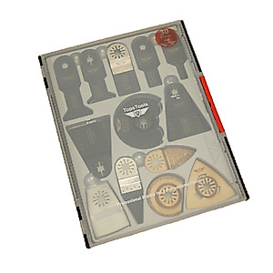 30 x TopsTools SW_UNK30 OMT Mix Blades Box Set for Bosch Fein MultiMaster (Non-StarLock) Makita Milwaukee Genesis Chicago Craftsmen Nextec Rockwell Ryobi Hitachi Multi Tool Accessories