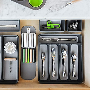 madesmart Small Silverware Tray, Granite