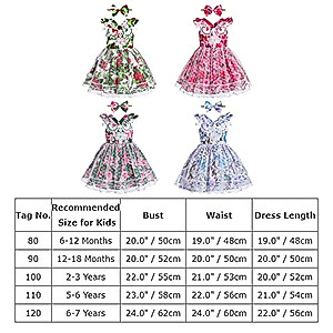 Baby Toddler Girl Summer Dress,Little Girls Boho Tutu Dress A-line Birthday Christmas Party Princess Dress Sleeveless Backless Ruffle Swing Daddy&Daughter Dance Dresses Blue-Tulle 6-12 Months