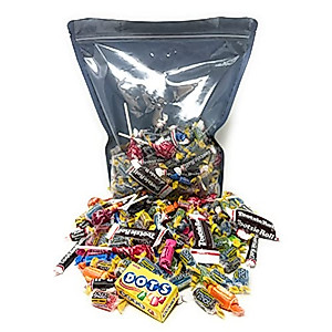 Assorted Bulk American Candy 6 Lb Jolly Hard Candy Mix and Tootsie Rolls Juniors Tootsie Snack Bars Tootsie Mini Dots Tootsie Pops Fruit Rolls 100+ Ct (96 Oz)