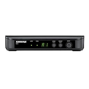 Shure BLX14/CVL UHF Wireless Microphone System - Perfect for Interviews, Presentations, Theater - 14-Hour Battery Life, 300 ft Range | includes CVL Lavalier Mic, Single Channel Receiver | H10 Band
