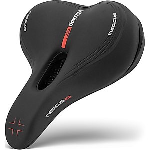 Wittkop Bike Seat, Waterproof Bicycle Saddle for Comfort, Mountain & Road Biking, Wide Bike Seats for Men & Women, BMX, MTB, Bike Seat Comfort, Waterproof Bike Saddle with Innovative 5-Zone-Concept