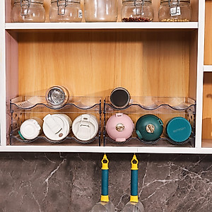 Water Bottle Organizer for Cabinet,Stackable Bottle Holder Storage,Wine and Drink Organizer Stand for Pantry Organizer Kitchen Countertop,Refrigerator,Cabinet,Freezer