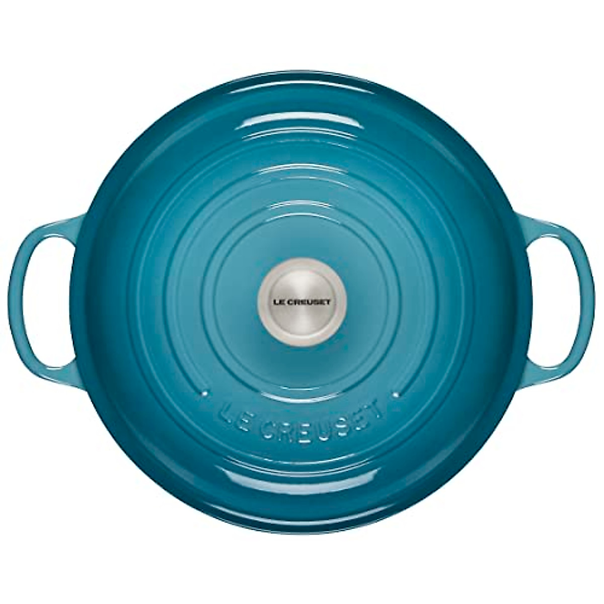 Le Creuset Enameled Cast Iron Signature Braiser, 3.5 qt., Caribbean