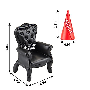 Cttasty Dice Jail, Time Out Chair and Dunce Hat, Accessories/Gift for Dungeons and Dragons, Punish Your Bad Dice in Our Chair of Shame