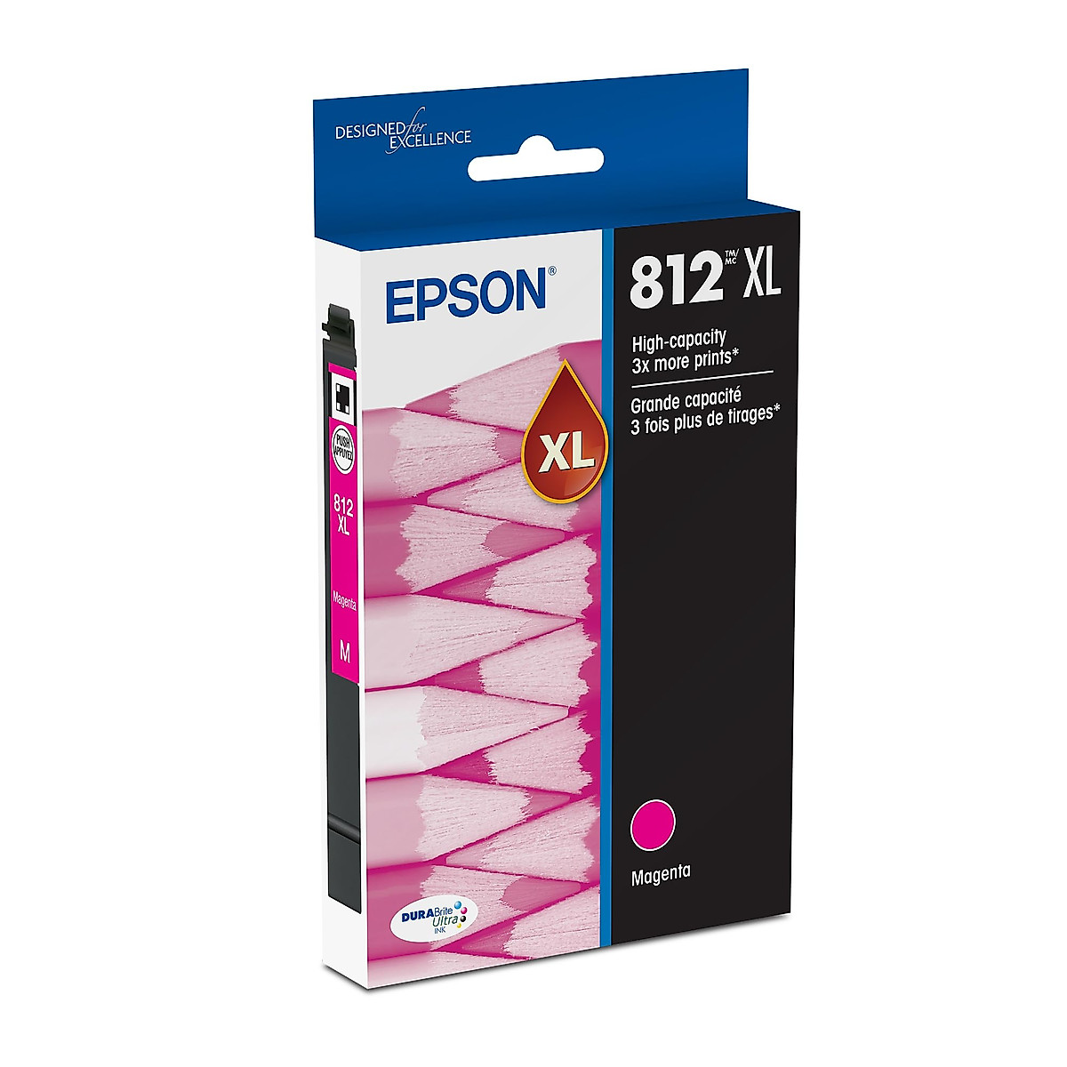 EPSON T812 DURABrite Ultra Ink High Capacity Magenta Cartridge (T812XL320-S) for select Epson WorkForce Pro Printers