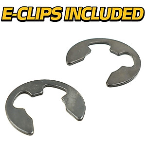 (4 Pack) HD Switch Front Wheel Bearings & Axle Rebuild Kit Replaces AM127303 for John Deere AM127304, AM118315, AM35443, M40514, M123254, R27434, M143338