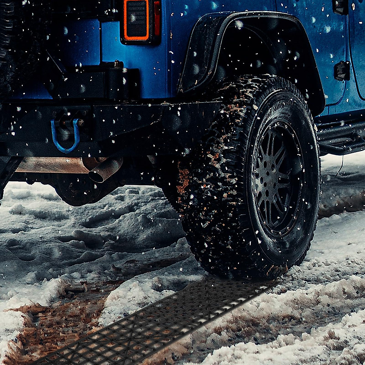 FAVOMOTO Automotive Wheels 3 Pairs Car Car Wheel Anti- Skid Pad Tires Traction Board Foldable Auto Traction Mat Wheel Anti Skid Car Accesories