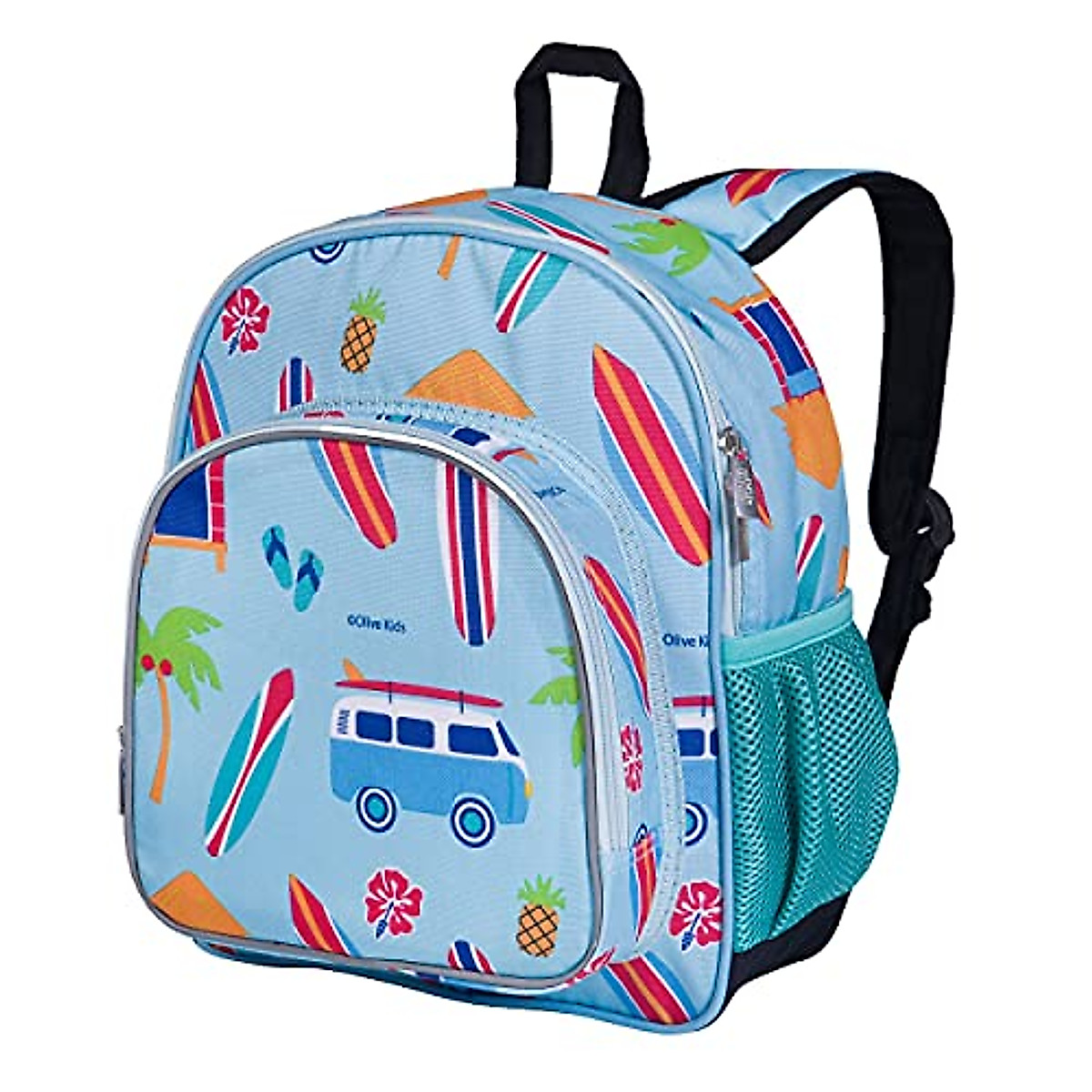 Wildkin 12 Inch Backpack Bundle with Insulated Lunch Box Bag (Surf Shack)