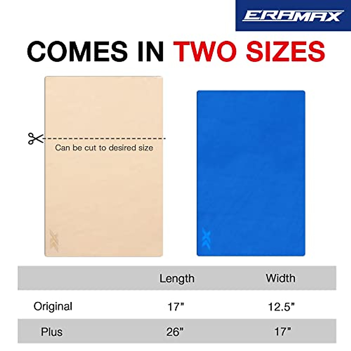 Eramax Super Value 4 Pack Professional Shammy Towel for Car (2XL and 2 Mini Chamois Cloth for Car Drying) Super Absorbent Car Drying Towel, Car Chamois and Boat Towel