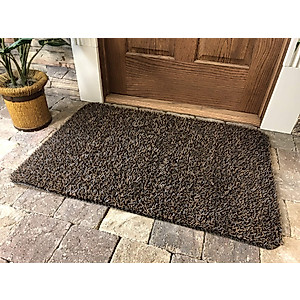 CLEAN MACHINE 10376923 High Traffic Astroturf Dirt Trapper Doormat, 23.5" x 35.5", Sandbar