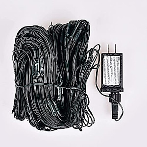 Christmas Net Lights, 9.8X6.6ft 200 LED Outdoor Net Mesh Lights 8 Modes Christmas Lights for Christmas Decor Bushes Fence Outdoor Garden Party Yard, Warm White