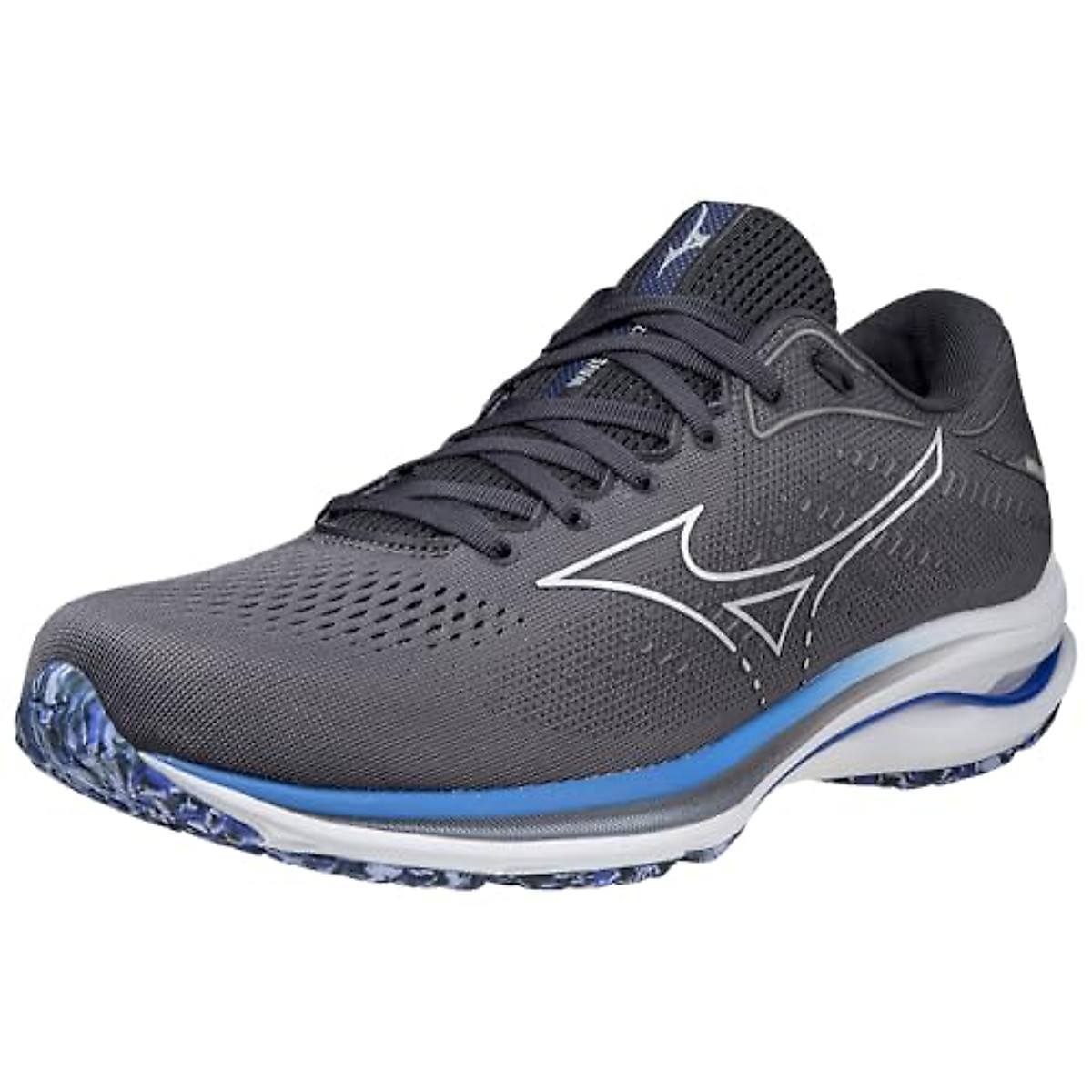 Mizuno Men's Wave Rider 25 | Neutral Support Running Shoe |Eco Friendly Materials | Obsidian | US 10