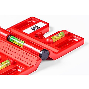 Kapro - 340 Postrite Post Level - Adjustable Folding Post Level - For Use on Posts and Pipes - Includes Strap and 3 Vials - Magnetic