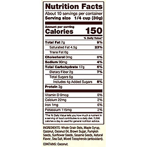 Bob's Red Mill Homestyle Maple Sea Salt Granola, 11-ounce (Pack of 6)