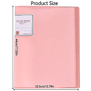 A3 Diamond Painting Storage Book, 60 Views Art Portfolio Presentations Folder with 30 Pages Protectors, 17.3x12.8in