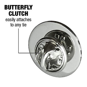 Marines USMC Emblem Black Yellow Red Officially Licensed Metal 0.75" Lapel Hat Pin Tie Tack Pinback