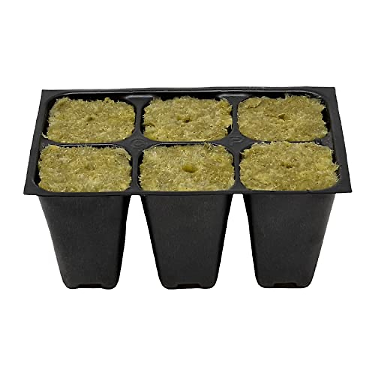 The Hydroponic City Seed Starter Tray, 144 Cells (24 Trays - 6 Cells Per Tray) + THCity Stakes