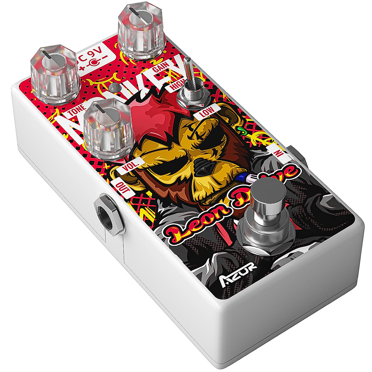 AZOR Leon Dirve Guitar Pedal Monkey Overdrive Analog Effect Pedal for Electric Guitar Bass True Bypass AP503