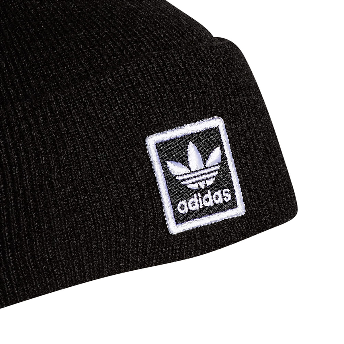 adidas Originals Tall Utility Cuff Beanie, Black 2, One Size