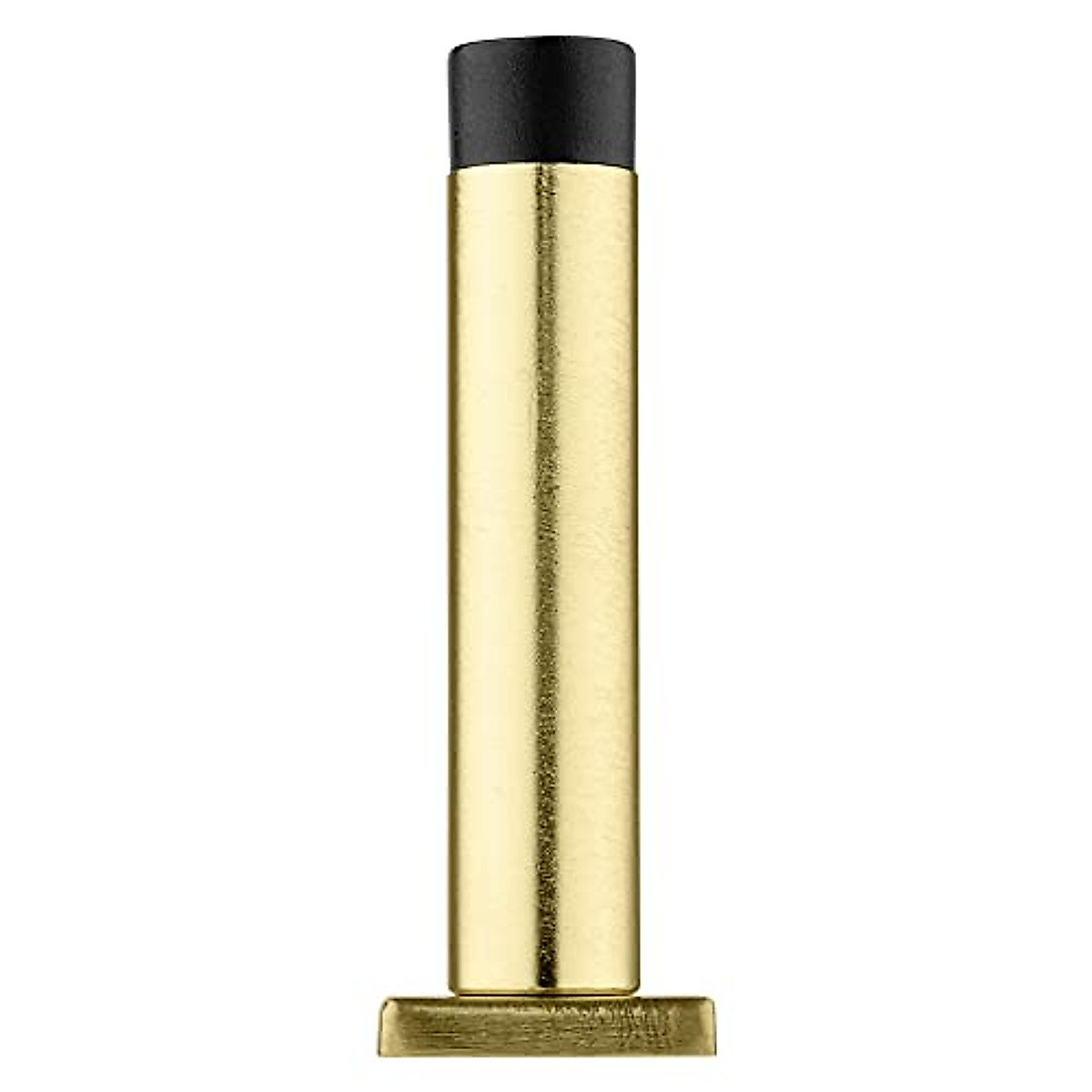 National Hardware N830-528 Reed Door Stop, 3", Brushed Gold with Matte Black Tip