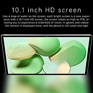 RTLR 10.1in Tablet, 8 Core CPU 2.4 5G WiFi for Android 11 Dual Band Tablet for Learning (US Plug)