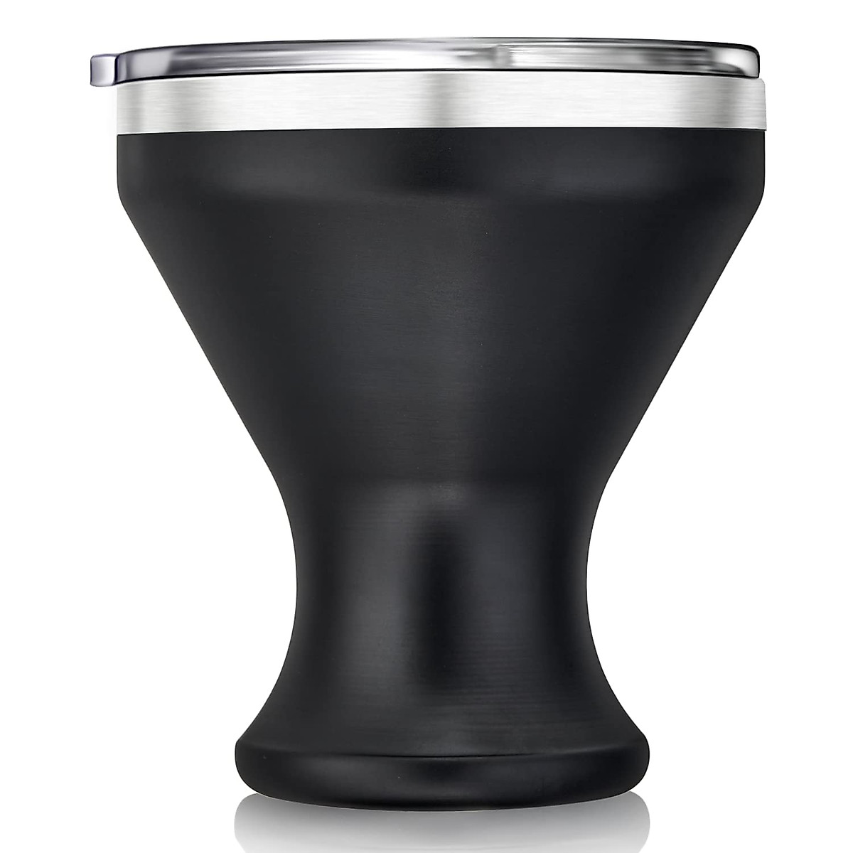 JILLMO Martini Glasses, Insulated Margarita Glasses, Set of 2, Black