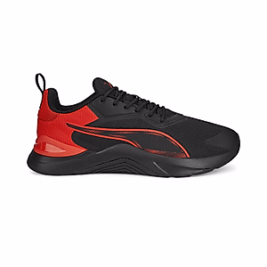 PUMA Mens Infusion Cross Trainer, Mens Black-for All Time Red, 11